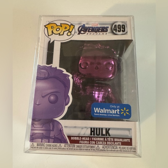 Funko | Toys | 499 Funko Pop Marvel Avengers Endgame Hulk Purple Chrome ...
